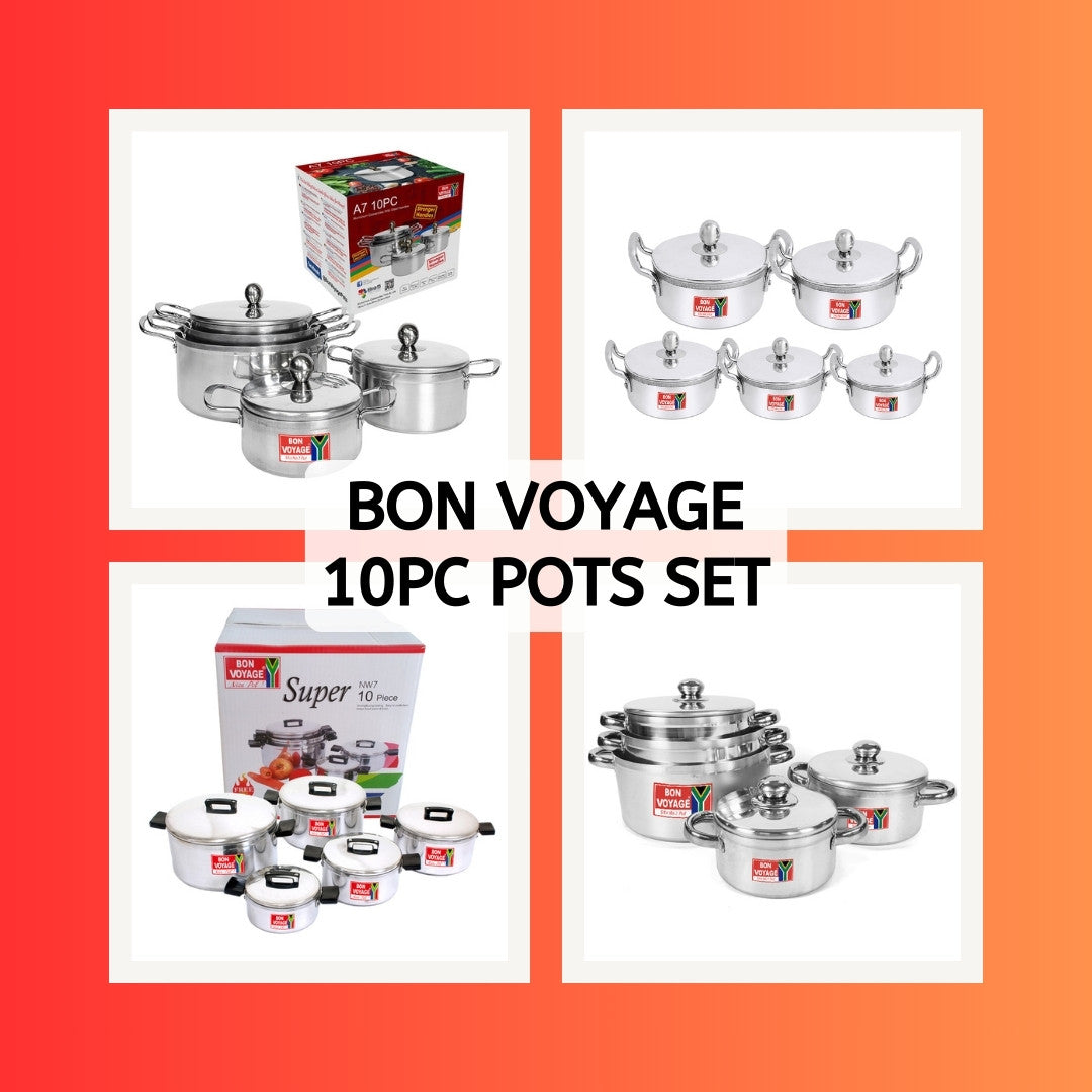 Bon Voyage 10pc Pots Set – Big5 Cookware Factory Shop