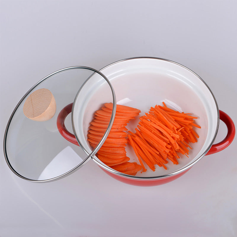 Agate Enamel Shallow Casserole 27cm with boil over guard design – Big5 ...