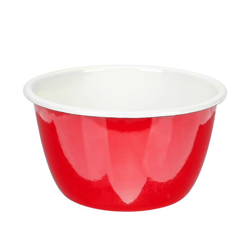 Agate Enamel Flat Bottom Serving Bowl Salad Bowl Deep Bowl 16cm – Big5 ...