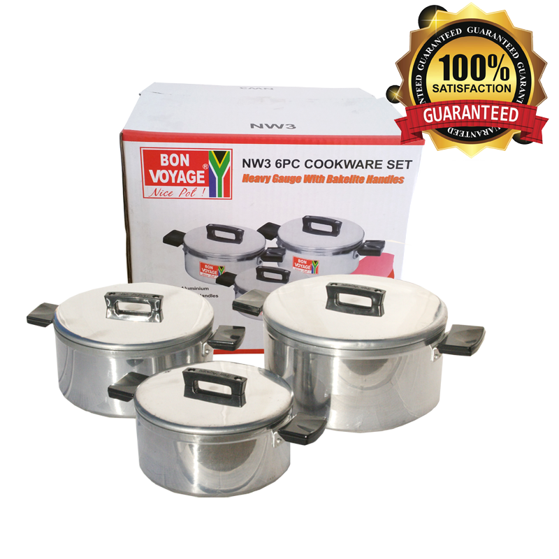 Bon Voyage 6pc Pots Set with Bakelite Handles Stewpan – Big5 Cookware ...