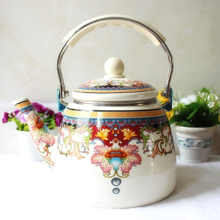 Agate Royal Enamel Tea Pot Teapot with Strainer 3.3LT – Big5 Cookware ...