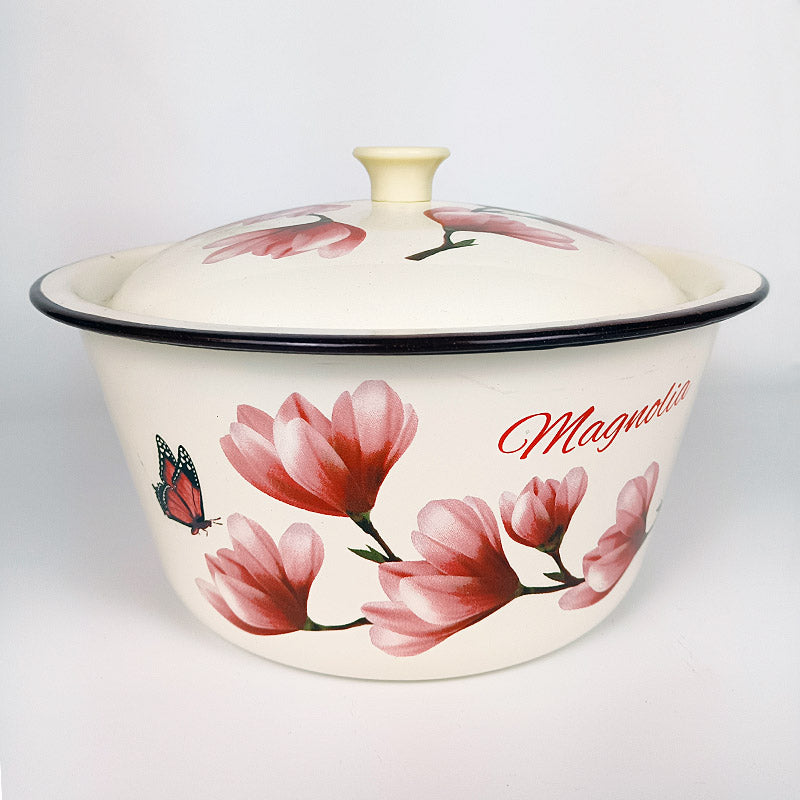 Agate Enamel Multi-Purpose Deep Mixing Bowl with Lid – Big5 Cookware ...