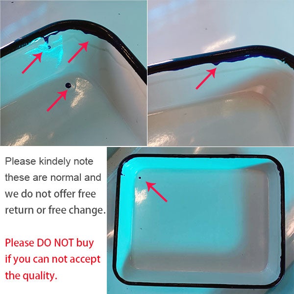 Agate Enamel Baking Tray Serving Tray 42cm*32cm White – Big5 Cookware ...