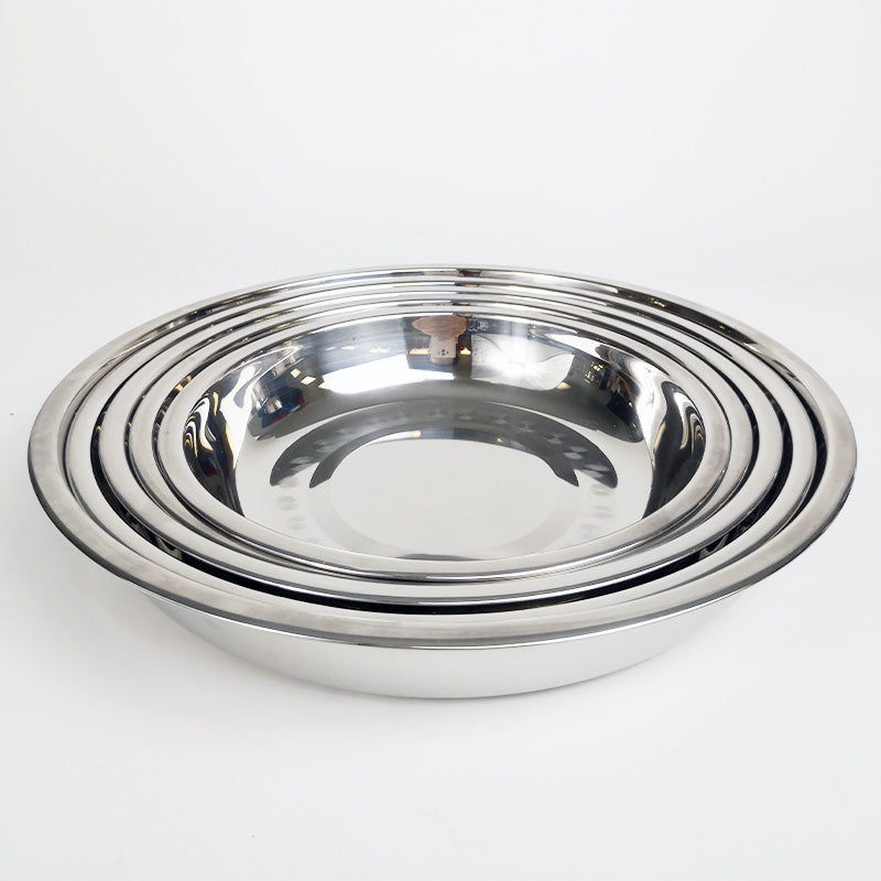 Stainless Steel Rice Plate Deep Plate – Big5 Cookware Factory Shop